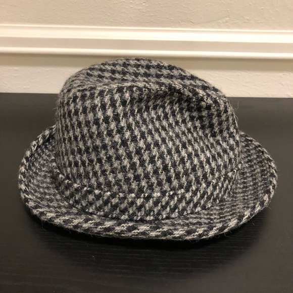 Adam New York | Accessories | Vintage Gray Plaid Wool Fedora By Adam ...